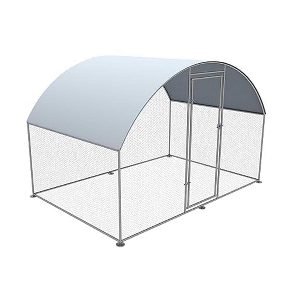LeveLeve Chicken Outdoor Walk-In Poultry Cage Large Metal Pen Hen Run ...