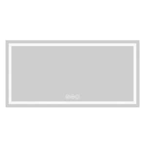 FUNKOL 72 in. W x 36 in. H Rectangular Frameless LED Light with 3-Color ...