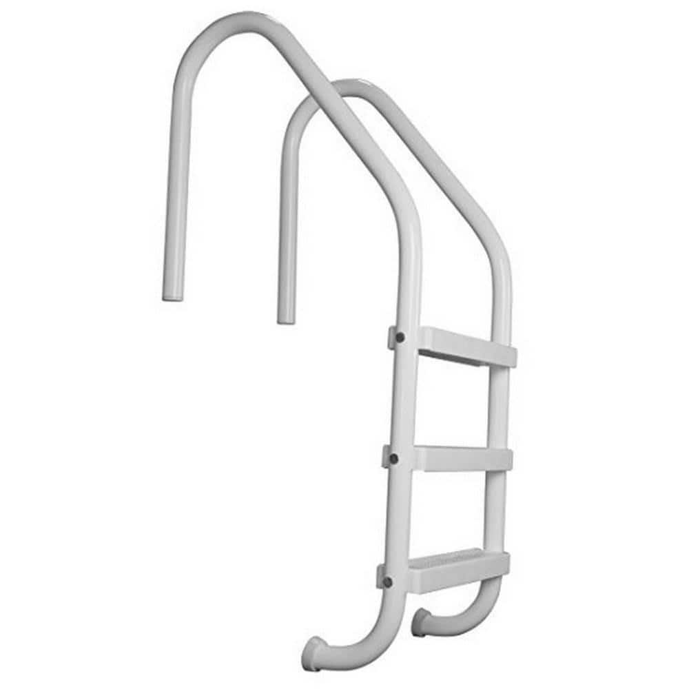 Saftron 3 Rung Step Ladder Inground Pool Handrail with Polymer Finish ...