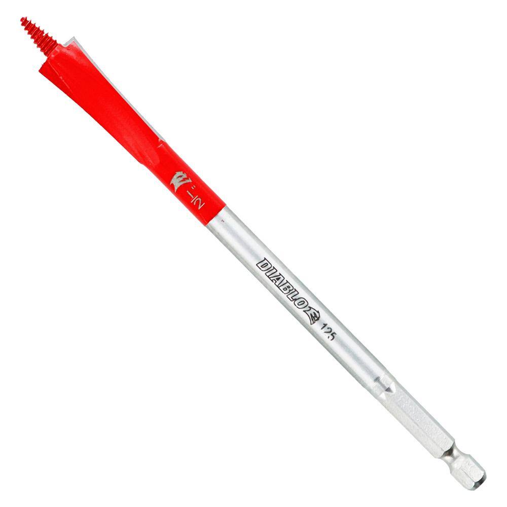 DIABLO 1/2 in. x 6 in. Demo Demon Spade Bit for Nail-Embedded Wood ...