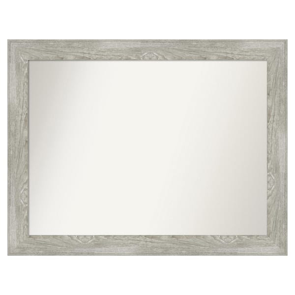 Amanti Art Dove Greywash 44 in. x 34 in. Custom Non-Beveled Distressed ...