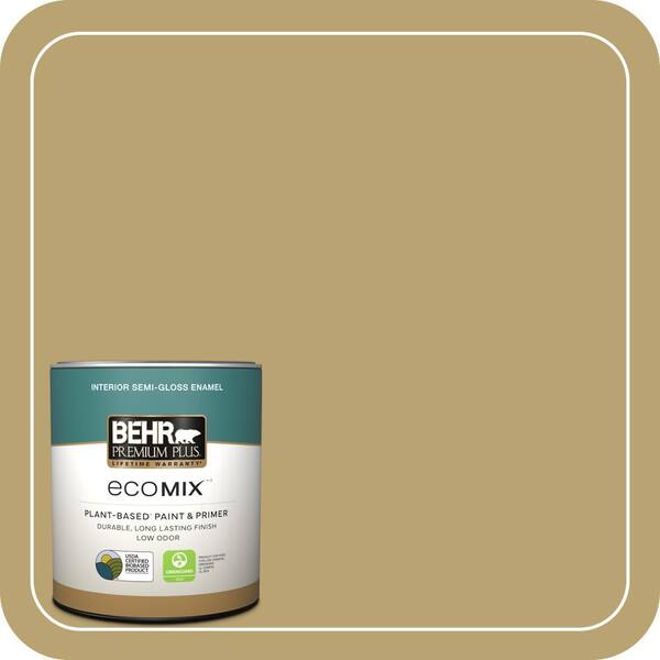 BEHR PREMIUM PLUS 1 qt. Home Decorators #HDC-AC-16 Cumin Semi-Gloss ...