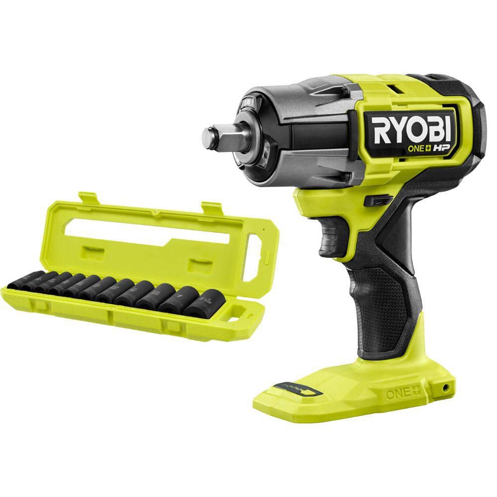 RYOBI ONE+ HP 18V Brushless Cordless 4-Mode 1/2 in. Impact Wrench (Tool ...