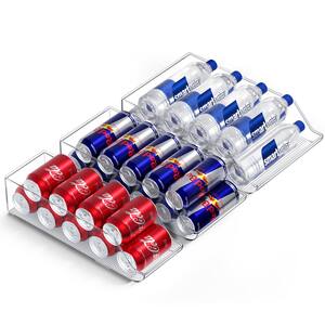 Sorbus 2 Pack Clear Skinny Soda Can Organizer and Dispenser, Holds 12 ...