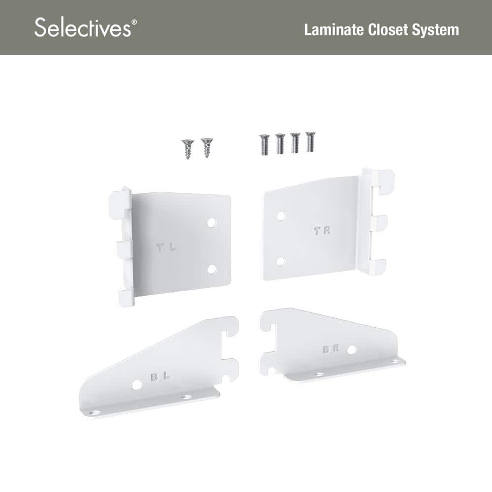 Reviews for ClosetMaid ShelfTrack 0.75 in. L White Steel Wall Mount ...