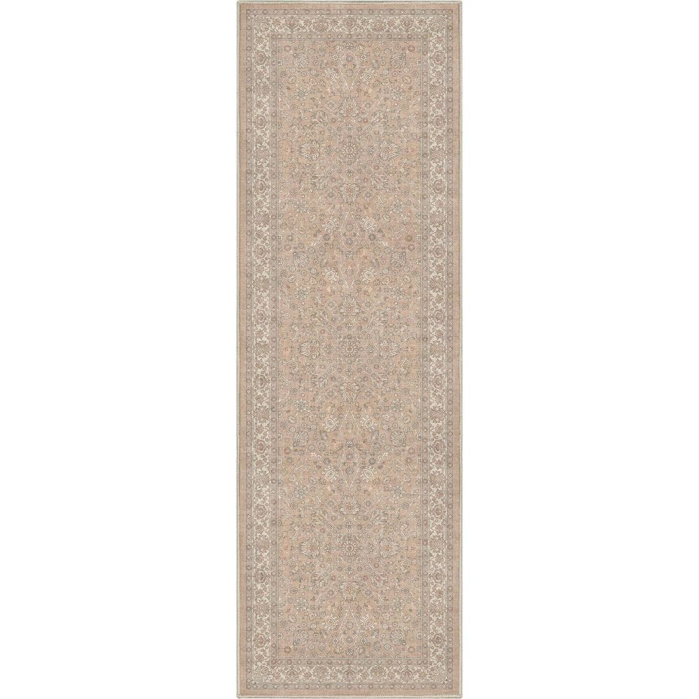 Well Woven Asha Rome Vintage, Oriental Persian, Beige Cream 2 ft. 3 in ...