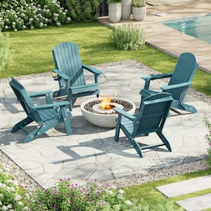 Livewood Outdoor HDPE Plastic Adirondack Chairs, Classic Patio Chairs ...
