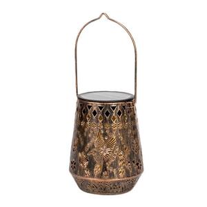 GIGALUMI Solar Outdoor Metal Lanterns Garden Lights Decor (2-Pack) P-TD ...
