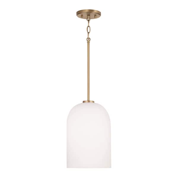 HOMEPLACE LIGHTING Lawson 8.75 in. W x 13.5 in. H 1-Light Pendant in ...