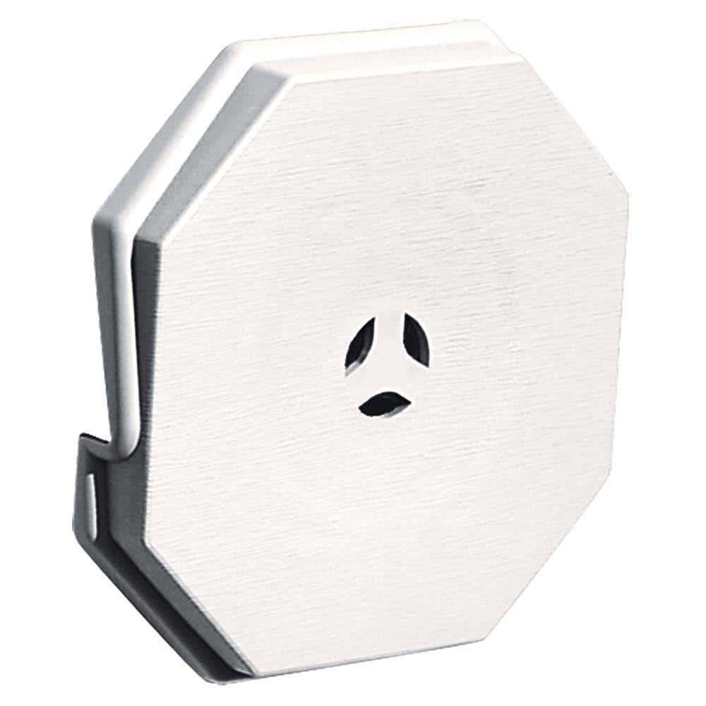 Builders Edge 6.625 in. x 6.625 in. #117 Bright White Surface Universal ...