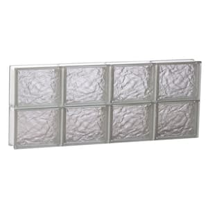 Clearly Secure 31 in. x 13.5 in. x 3.125 in. Frameless Ice Pattern ...