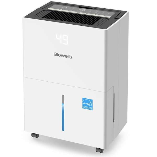 120 Pints 6500 sq. ft. White Dehumidifier with Energy Star, Auto ...