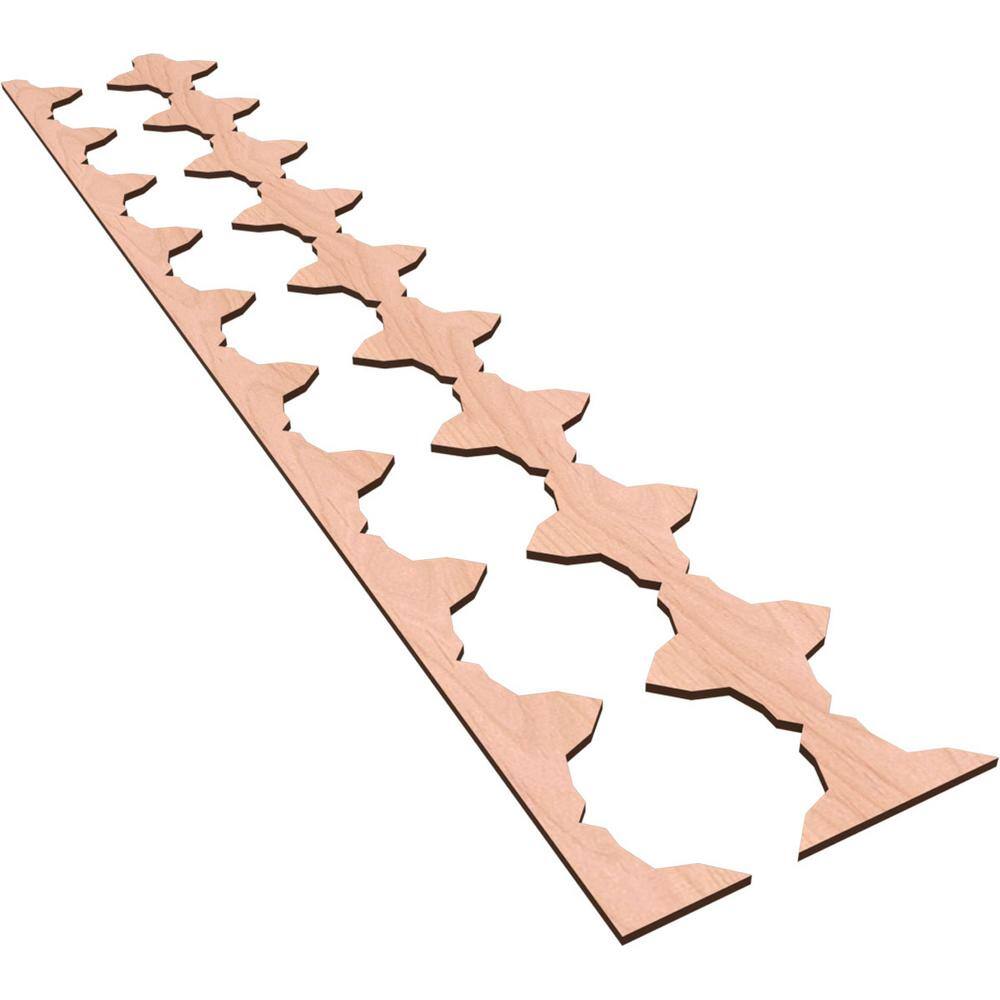 Ekena Millwork Pandora 47 in. H x 0.25 in. W Slatwall Panels in Alder 17-Pack SWW47X0250PDAAL ...