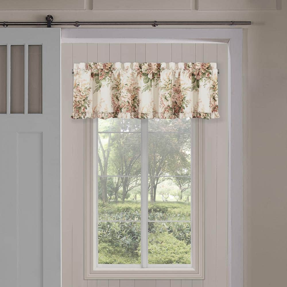 J QUEEN NEW YORK INC Estelle Coral Polyester Window Straight Valance ...