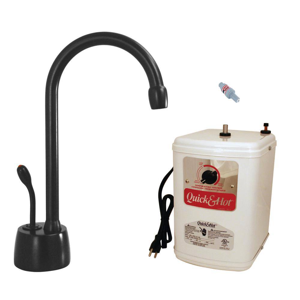 Westbrass 9 in. Velosah 1-Handle Hot Water Dispenser Faucet with ...