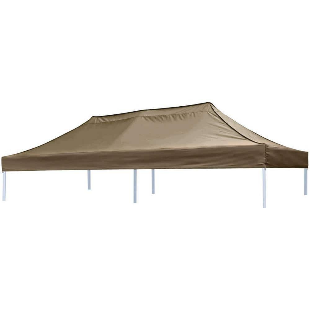 CoastShade 10 ft. x 20 ft. Khaki Pop Up Canopy Replacement Canopy Tent ...