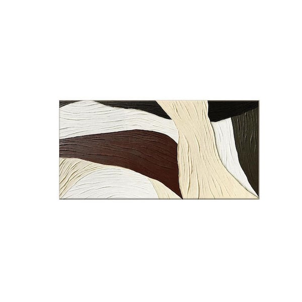 Abstract Wall Art Brown line Art Prints Multicolor Geometric line block ...