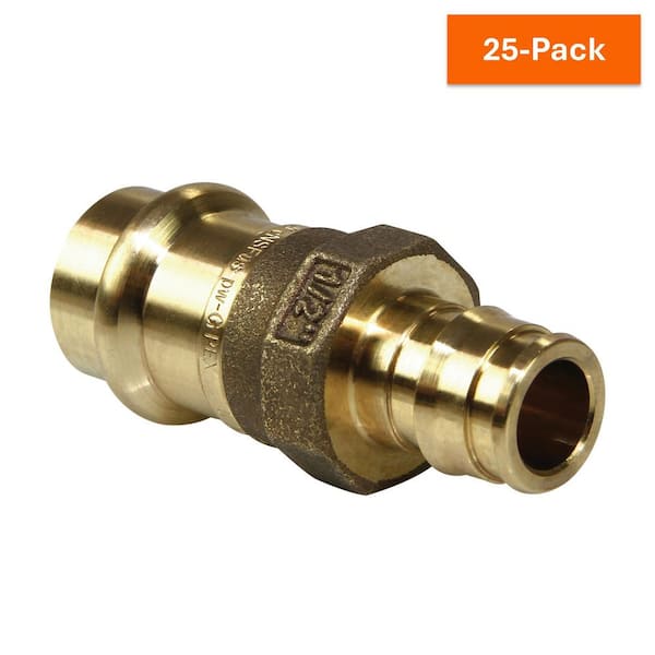 Uponor ProPEX 1/2 in. PEX-A Expansion Barb x 1/2 in. Lead-Free Brass ...