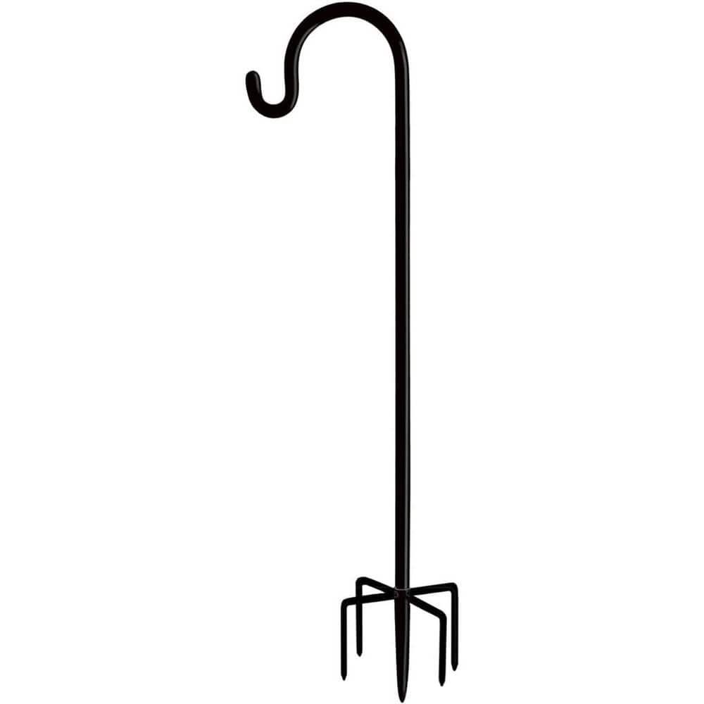 Justincity 60 Inches Tall Shiny Black Metal Adjustable Heavy Duty ...