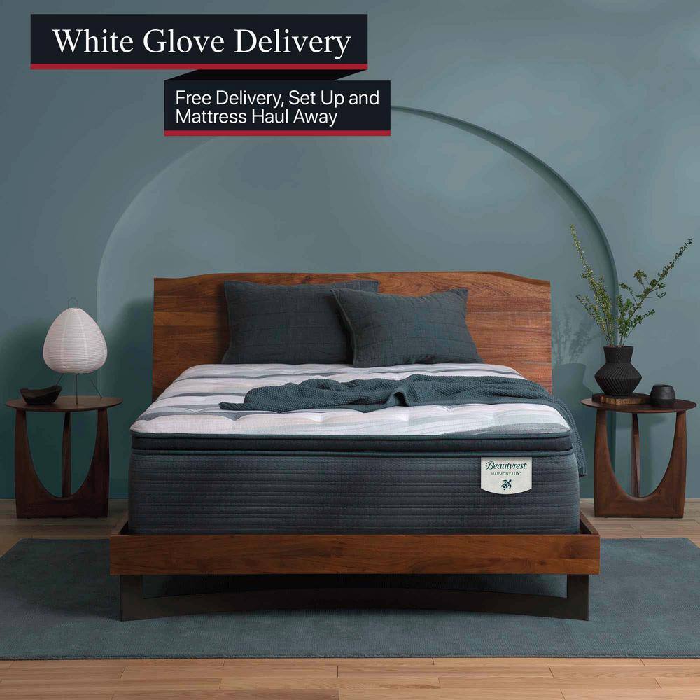 Beautyrest Harmony Lux Coral Island King Firm 15 in. Standard Profile ...