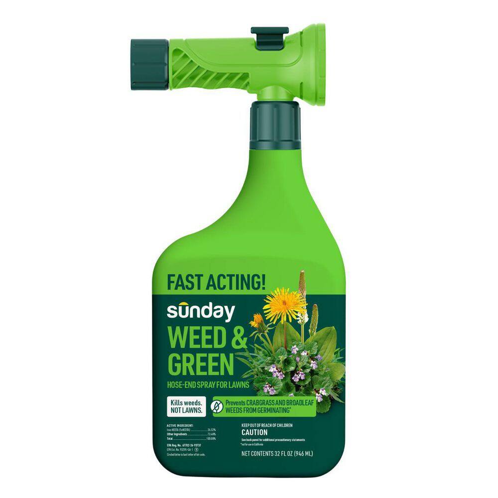 SUNDAY Weed and Green Weed Killer 32 oz. FB4223 - The Home Depot