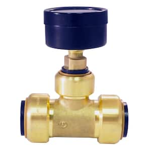 Tectite 3/4 in. x 3/4 in. Brass Push-To-Connect Inlets with 2-Port Open Manifold 1/2 in. Push-To ...