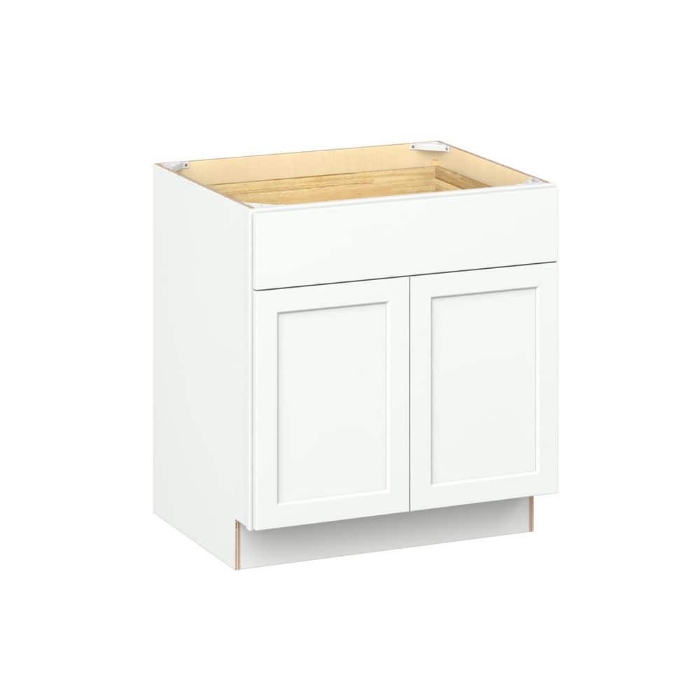 J COLLECTION Emerson Pure White ADA Base Ready to Assemble Kitchen ...