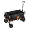 WEN 3.125 cu. ft. Folding 600D PVC Fabric Wagon and Utility Garden Cart ...
