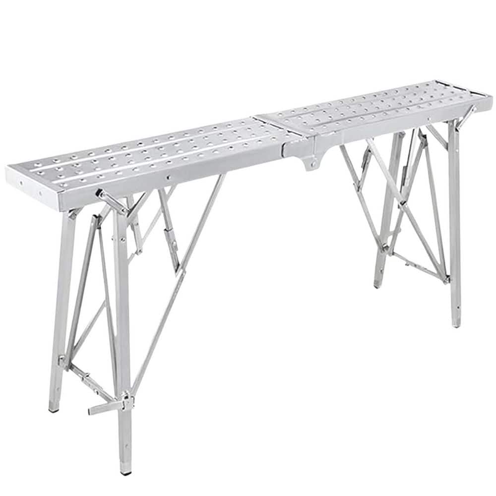 KIWDZFU Adjustable Height Portable Scaffolding Platform 140 x 25cm ...