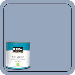 BEHR PREMIUM PLUS 1 gal. #590F-4 Cloudberry Satin Enamel Exterior Paint ...