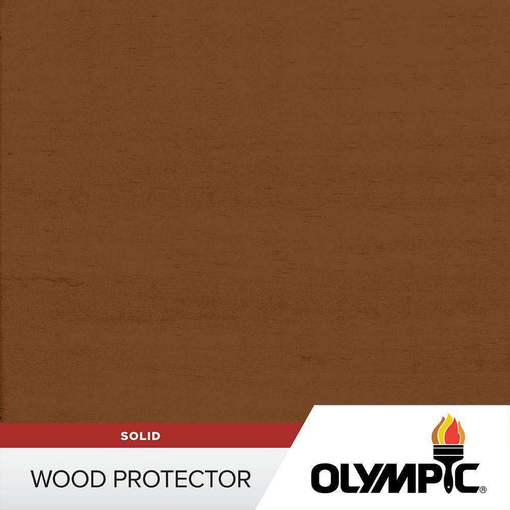 Olympic Wood Protector 1 gal. SC-1014 Cedar Solid Exterior Stain Plus ...