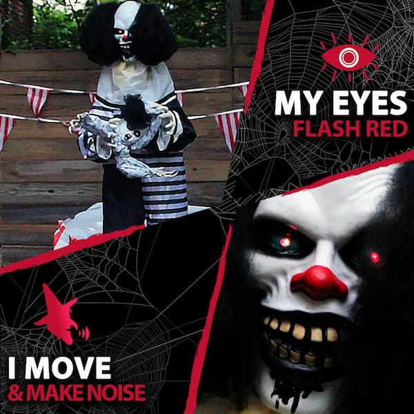 Clown - Halloween Animatronics and Giants - The Home Depot