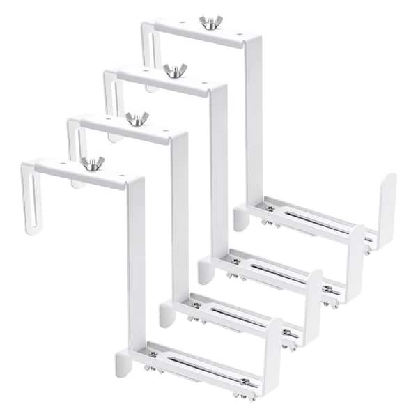 Adjustable Metal Planter Box Brackets, Heavy Duty Flower Box Holders ...