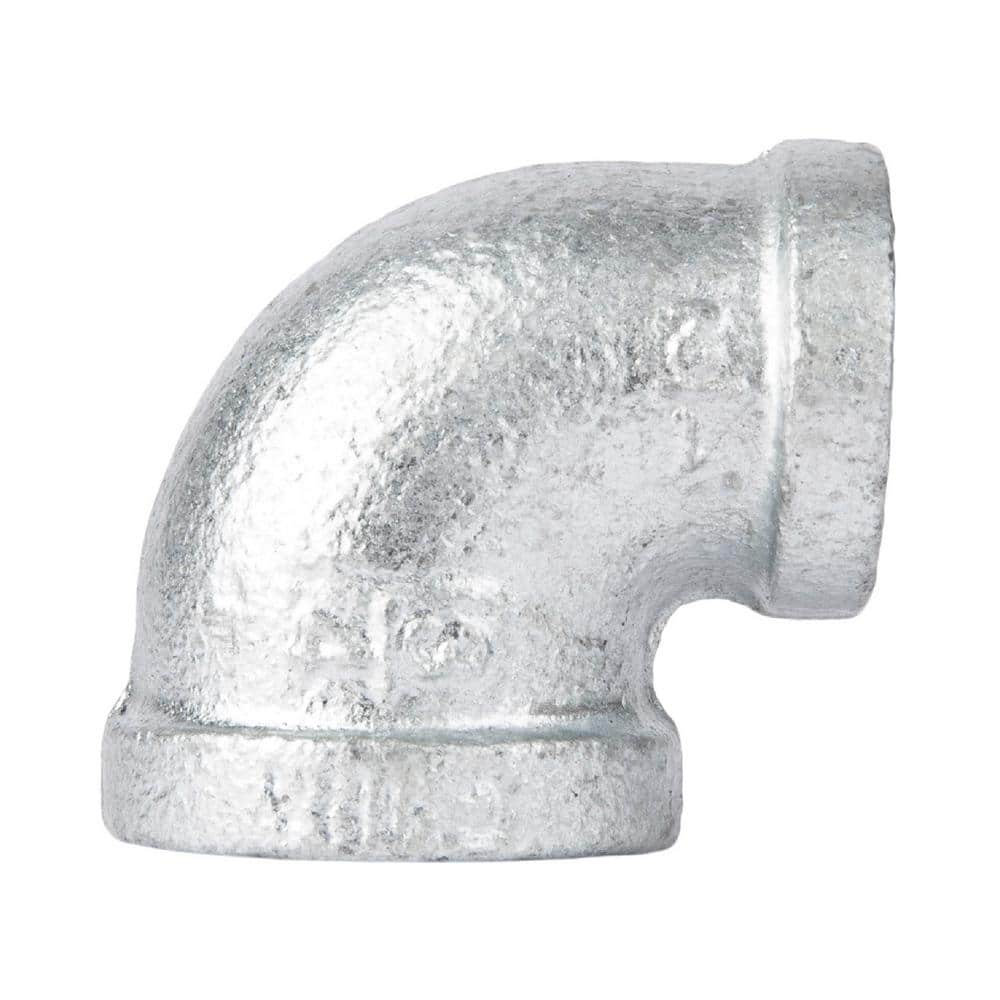 STZ 3/4 in. x 1/2 in. Galvanized Iron FIP x FIP 90° Reducing Elbow ...