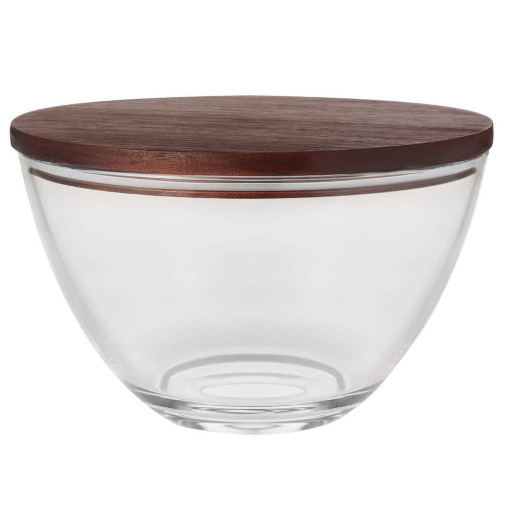 Libbey Urban Story 10.75 oz. XXL Glass Bowl with Lid-92320 - The Home Depot
