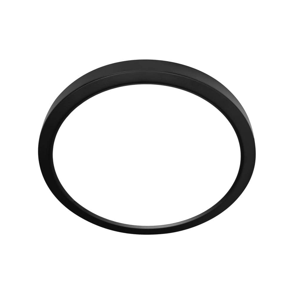 NICOR DSE(v3) 9 in. Round Selectable CCT Black LED Flush Mount Ceiling ...