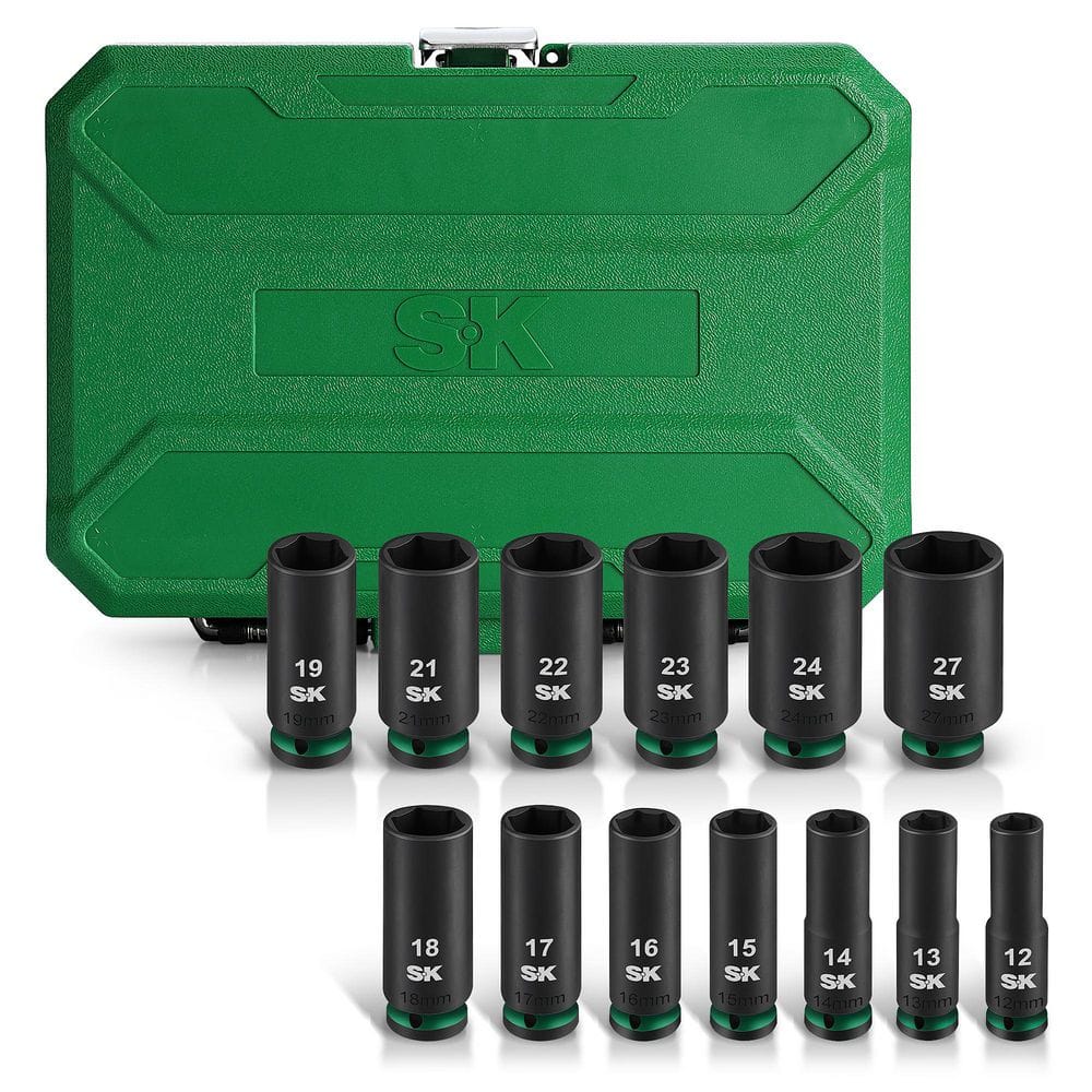 SK SK01353 1/2in Impact Deep Socket Set-MM (13 Piece) SK01353 - The ...