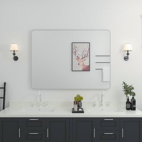 niveal 48 in. W x 36 in. H Rectangular Framed Wall Bathroom Vanity ...