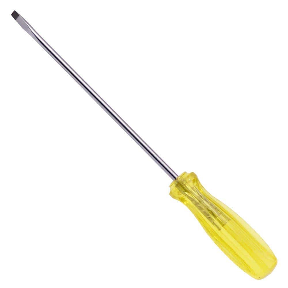 URREA 5 in. Long Round Shank Cabinet Tip Amber Handle Screwdriver 9633 ...
