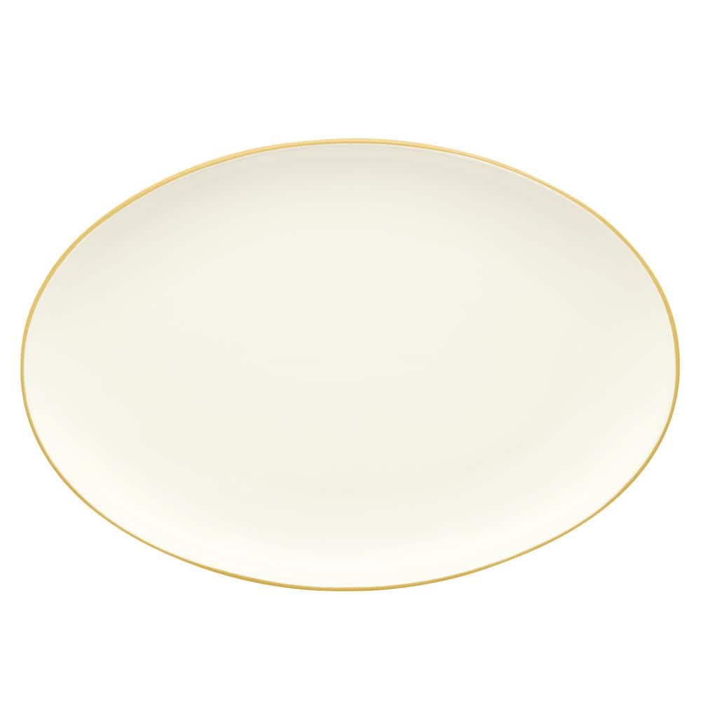 Noritake Colorwave Mustard 16 in. (Yellow) Stoneware Oval Platter 8065 ...