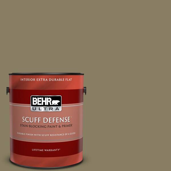 BEHR ULTRA 1 gal. #N340-6 Sorrel Leaf Extra Durable Flat Interior Paint ...
