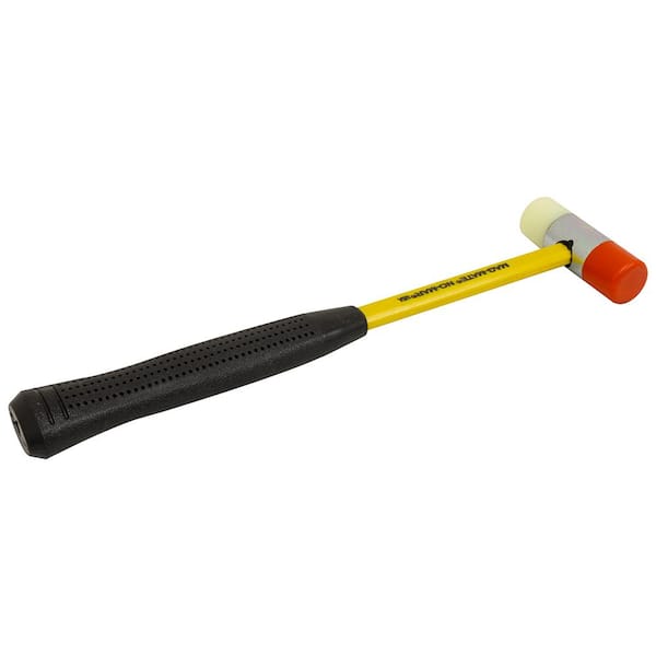 NO-MAR Press-On Tip 1 in. Face Diameter Hammer with Fiberglass Handle ...