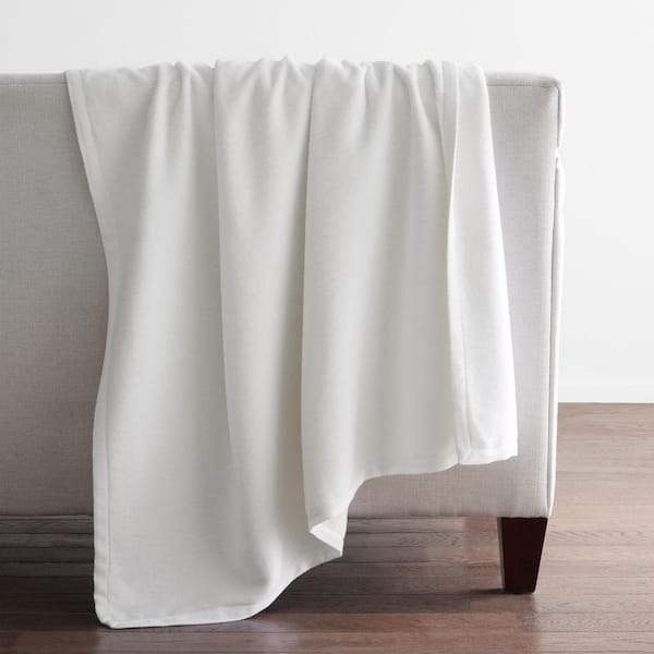 The Company Store Company Cotton Cotton Acrylic Fleece Collection White ...