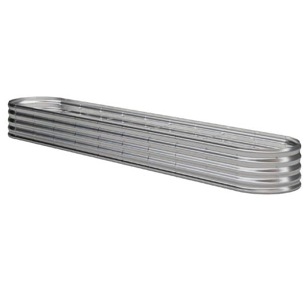 Oyezvary Raised Garden Bed 144 in. L x 20 in. W x 12 in. H Galvanized ...
