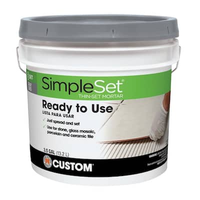 Gray - Thin-set mortar - Tile Mortar - Tile Setting - The Home Depot