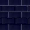 Merola Tile Projectos Midnight Blue 3-7/8 in. x 7-3/4 in. Ceramic Floor ...