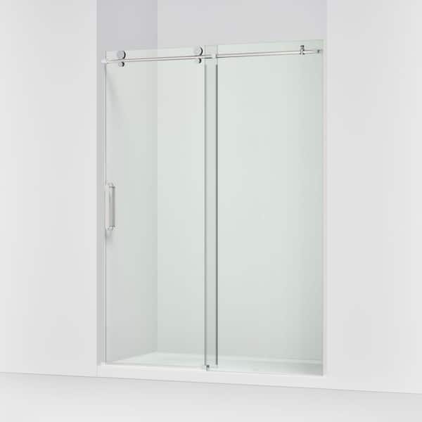 KOHLER Cursiva 56-60 in. W x 78 in. H Sliding Frameless Shower Door in ...