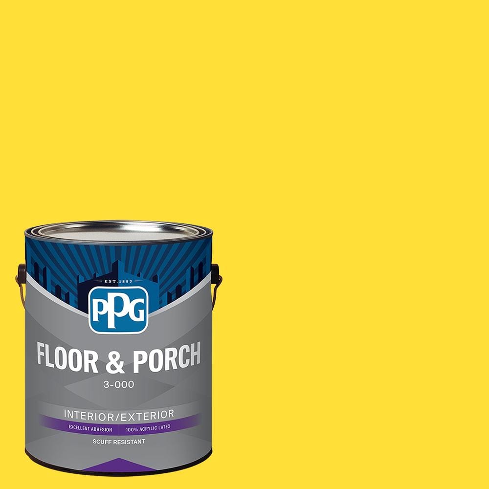 PPG 1 gal. PPG1212-6 Acorn Squash Satin Interior/Exterior Floor and ...