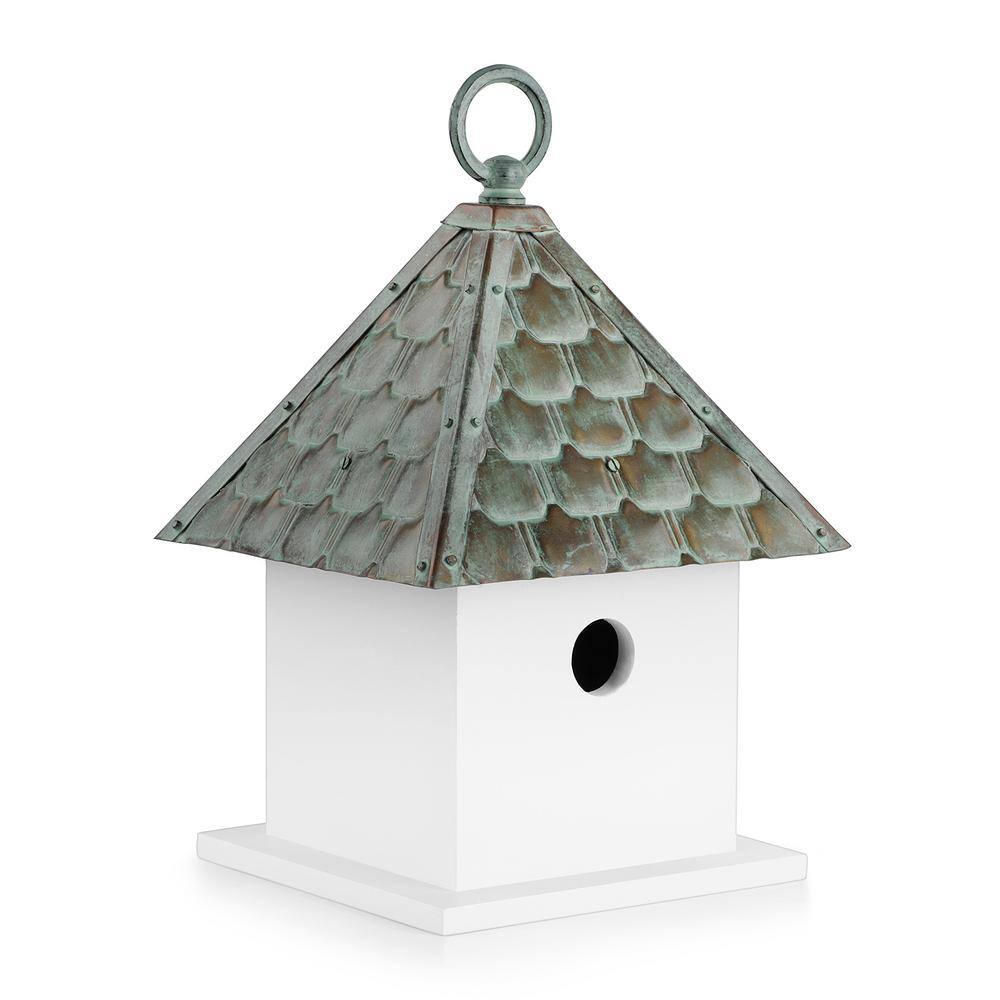Good Directions Bird House Bungalow – Shingled Verdigris Roof BH206WWHT ...