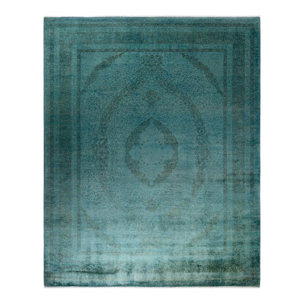 Chloe & Olivia Home Fine Vibrance, Hand-Knotted Area Rug - Blue, 8 x 10 ...